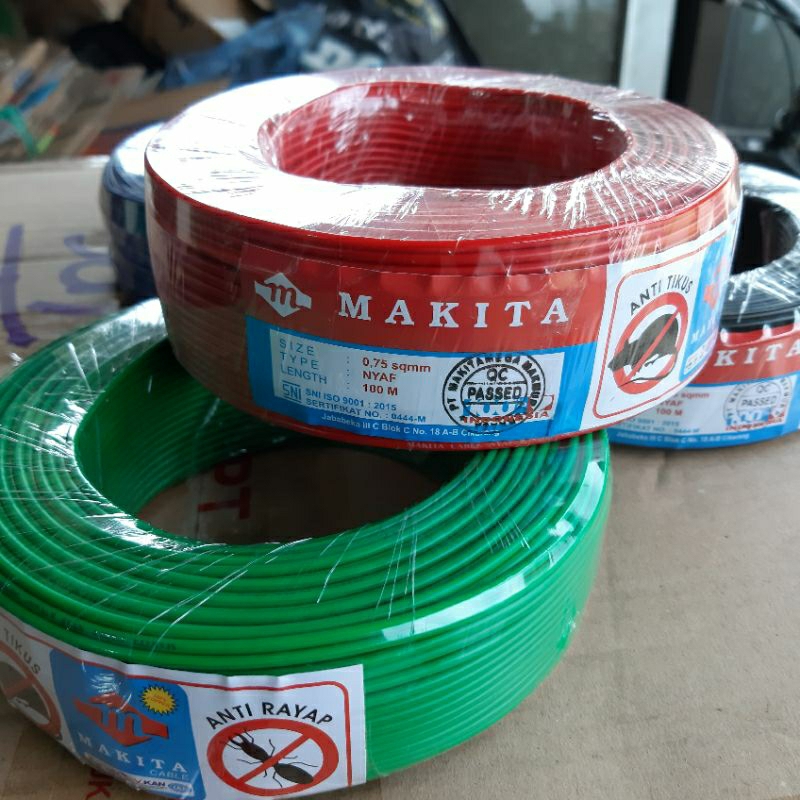 Jual KABEL RAKIT MAKITA METERAN UKURAN 0,75MM | Shopee Indonesia