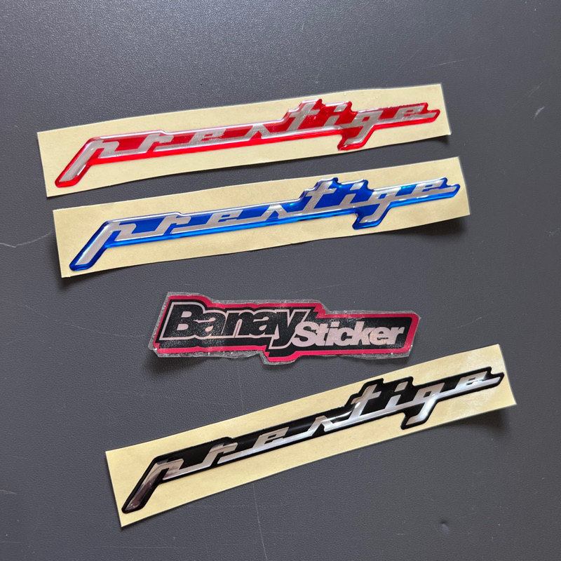 Jual Sticker Emblem PRESTIGE Stiker Emblem PRESTIGE Panjang Timbul ...