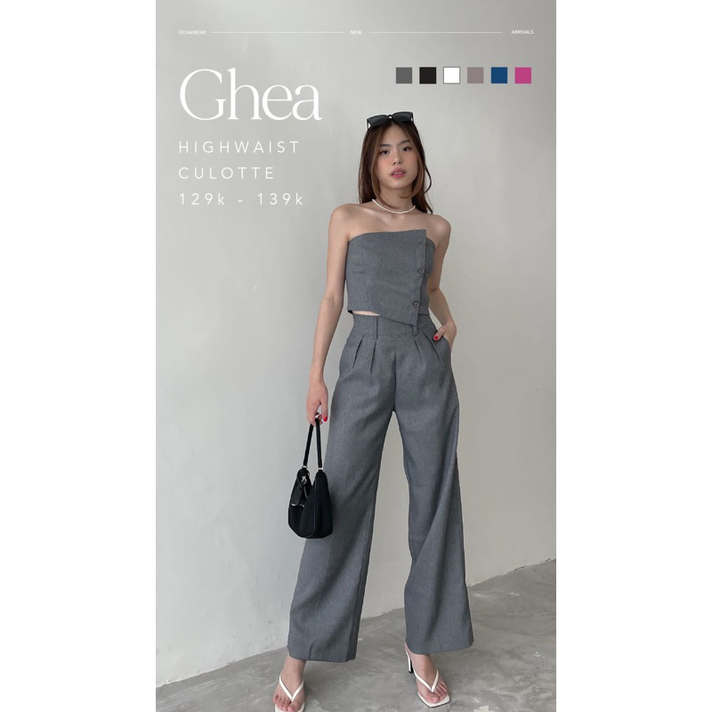 Jual Ghea HW Culotte —— Ocha Wear | Celana Panjang Cargo Kulot Wanita ...