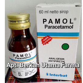 Jual Pamol Sirup 60 ml - Obat penurun demam dan pereda nyeri (sakit ...