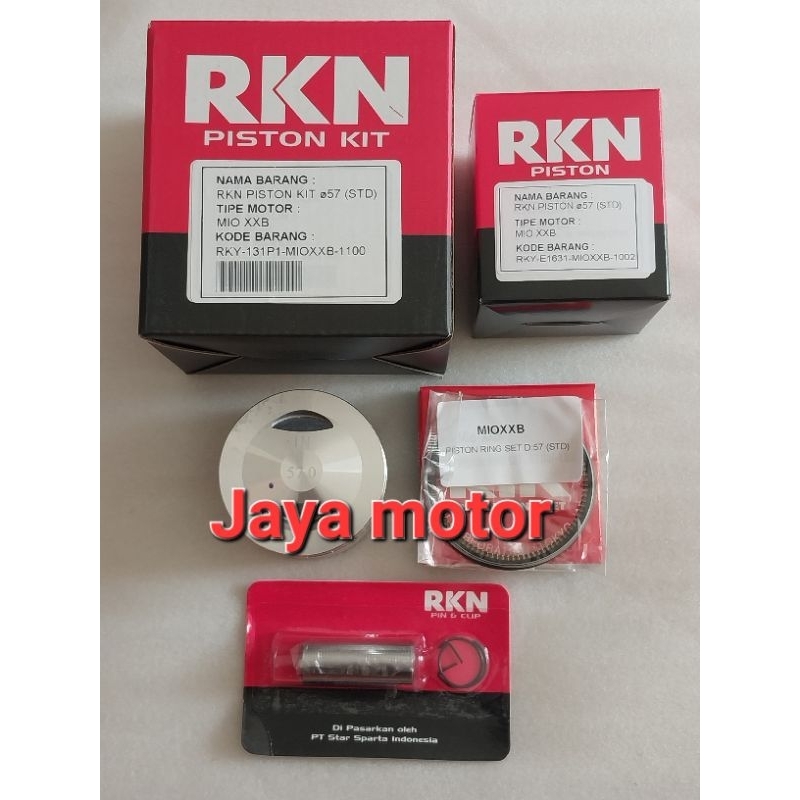Jual Piston kit seher paket Mio XXB Double XB RKN 57 57,5 58 58,5 59 ...
