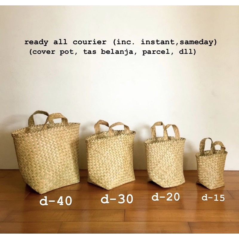 Jual Bakul purun, keranjang purun, cover pot, tas hampers, tas sembako ...