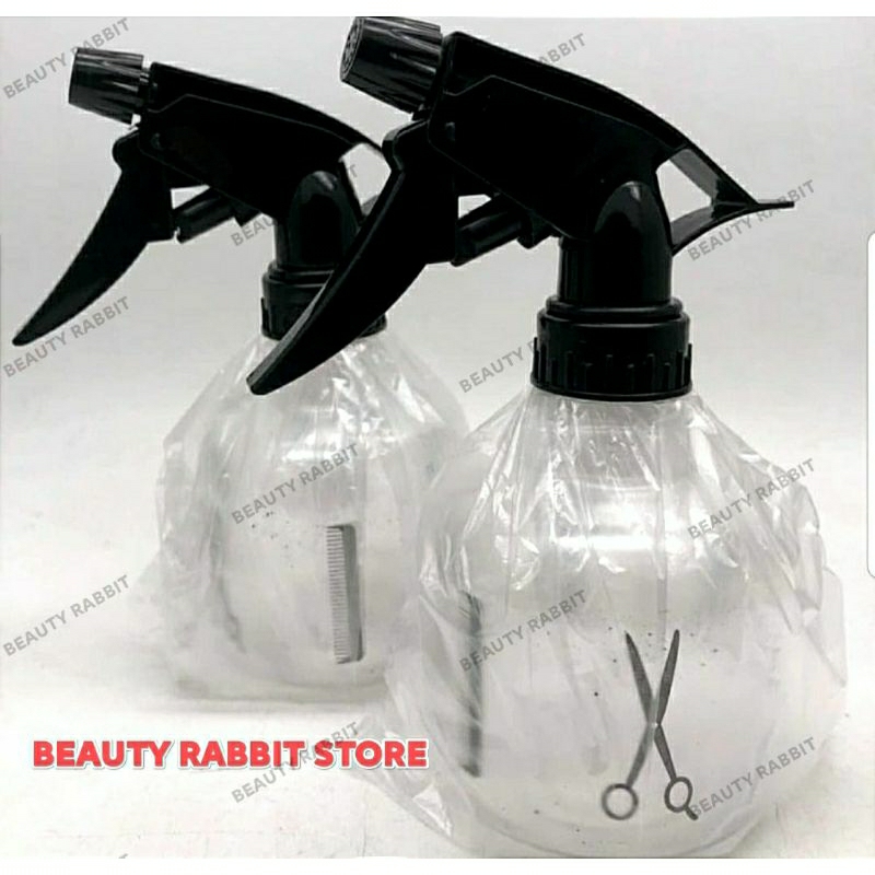 Jual BOTOL SPRAY GAMBAR GUNTING POLOS HITAM | WARNA KECIL BARBERSHOP ...