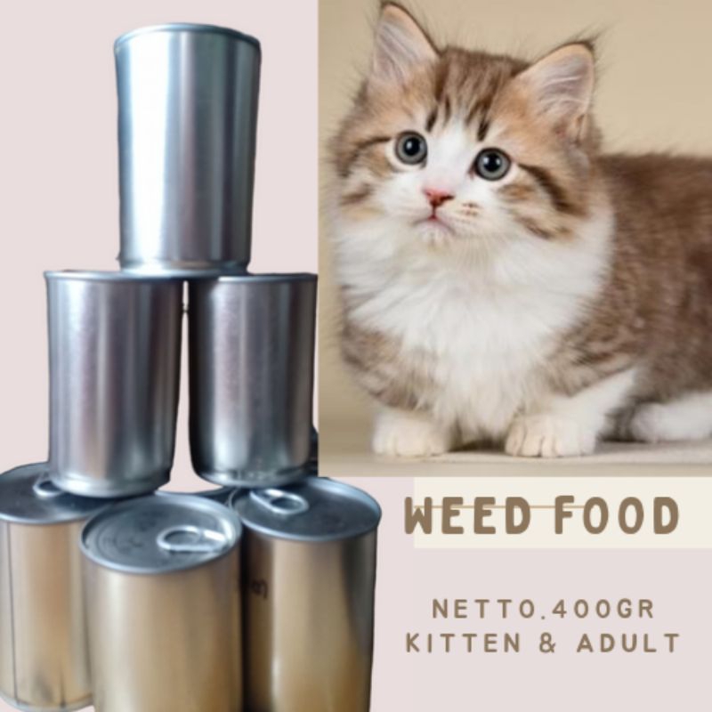 Jual pakan kucing/makanan kucing basah/makanan kucing kaleng/weed food ...