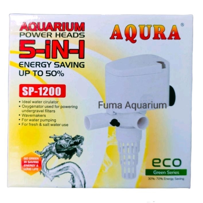 Jual Power Head AQURA 1200 SP-1200 MESIN POMPA FILTER AQUARIUM KOLQM ...