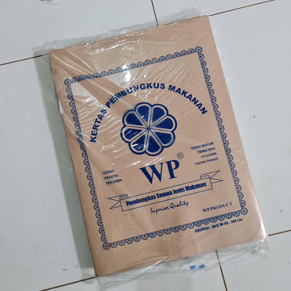 Jual Kertas Pembungkus Makanan WP Biru 28 x 38cm - 250 lembar | Shopee ...