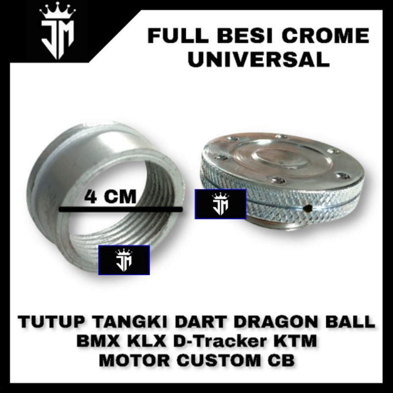 Jual TUTUP TANGKI TENGKI TUTUP BENSIN DRAT DRAGON BALL FULL BESI CROME ...