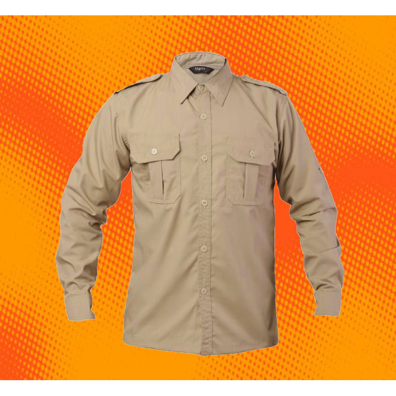 Jual KEMEJA PDL/PDH POLOS SERAGAM PRIA WANITA LENGAN PANJANG | Shopee ...