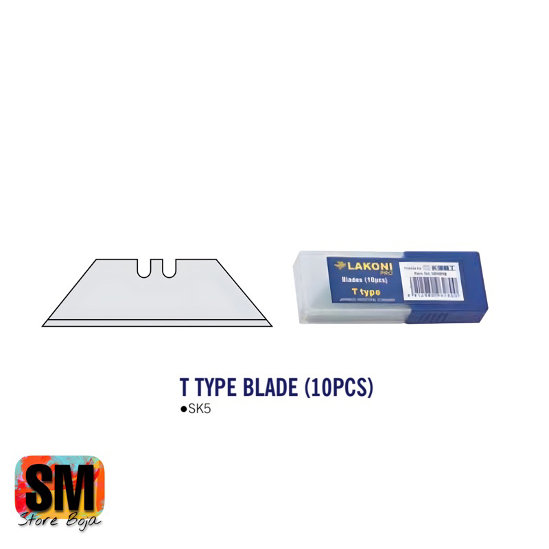 Jual Mata Pisau Cutter Tipe T JETJO TOOLS 101019 / T Type Blade LAKONI ...