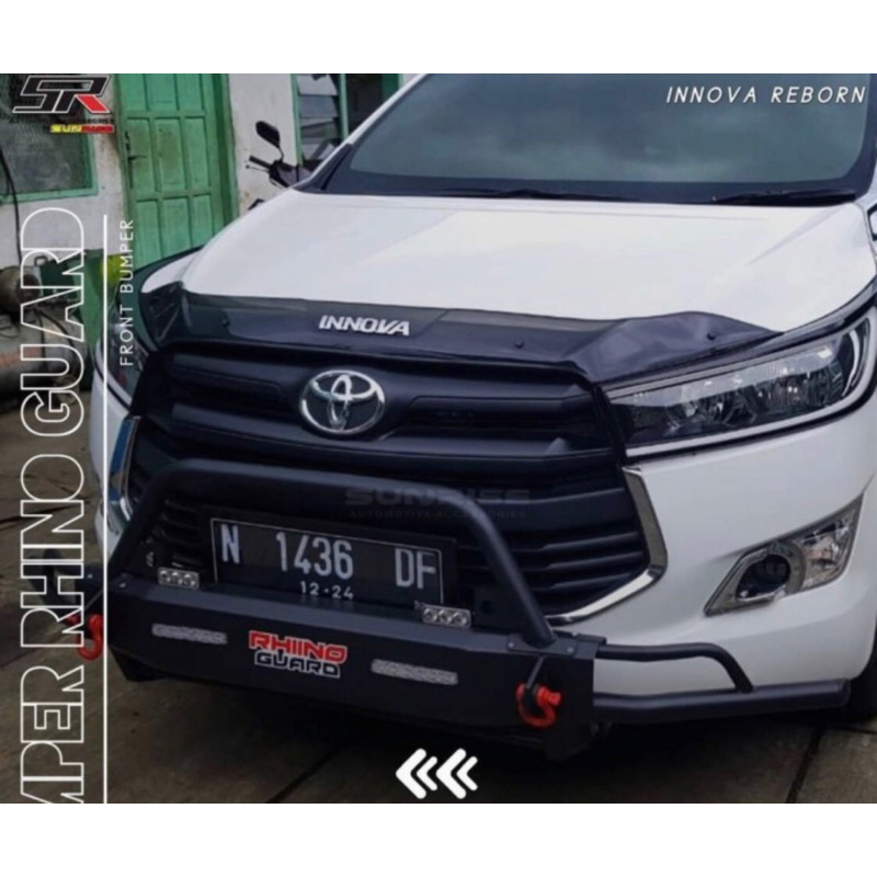 Jual BUMPER RHINO GUARD TOYOTA INNOVA REBORN WITH DRL SUPER QUALITY ...