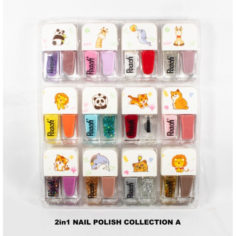 Jual Peach Nail Polish / Peach kutek lucu isi 2in 1 | Shopee Indonesia