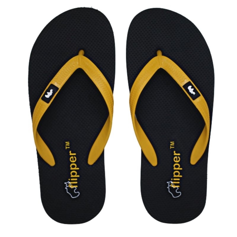 Jual ORIGINAL Sandal Jepit Japit Pria FLIPPER by FEMEZ Hitam Abu Black ...
