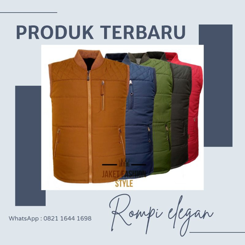Jual Jaket Rompi polos pria wanita terbaru 2024 berkualitas / Jaket ...