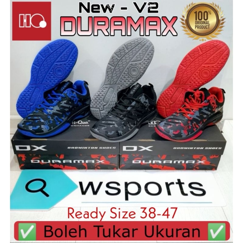 Jual Sepatu Badminton Hiqua Hi Qua DURAMAX V2 ORIGINAL | Shopee Indonesia
