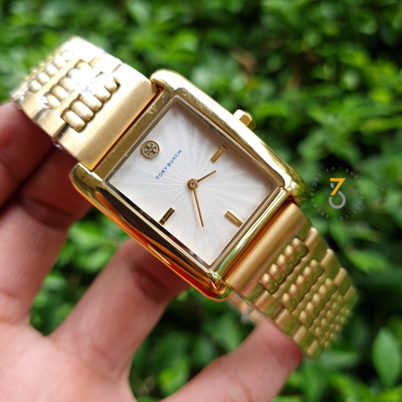 Jual Tory Burch Eleanor Gold Watch Authentic | Shopee Indonesia