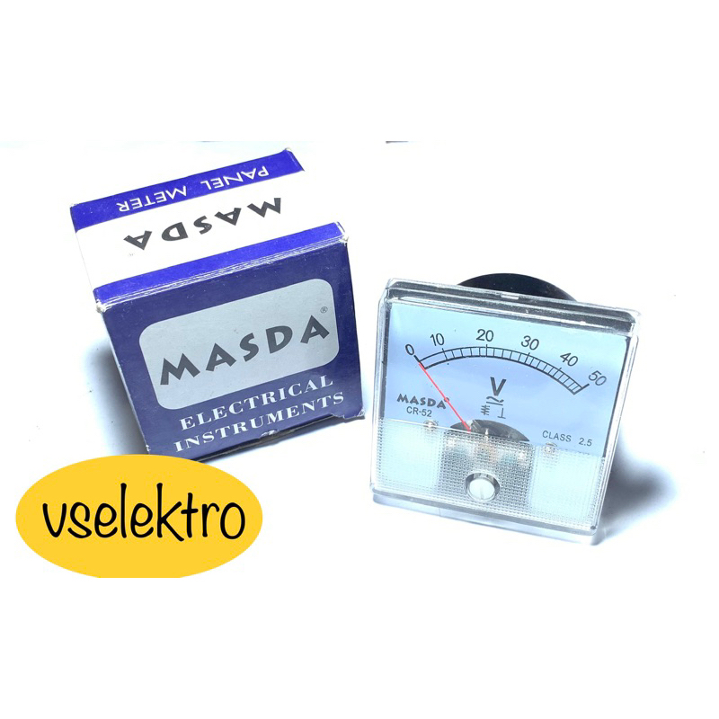 Jual VOLTMETER ANALOG AC DC DIRECT CR52/ PANEL METER ANALOG/PANEL METER ...