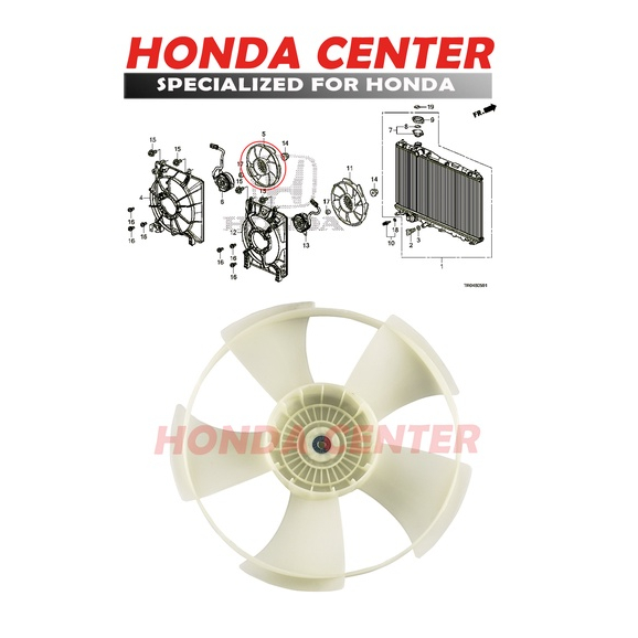 Jual Baling Daun Kipas Radiator Brio Hrv 2015 2016 2017 2018 2019 2020 ...