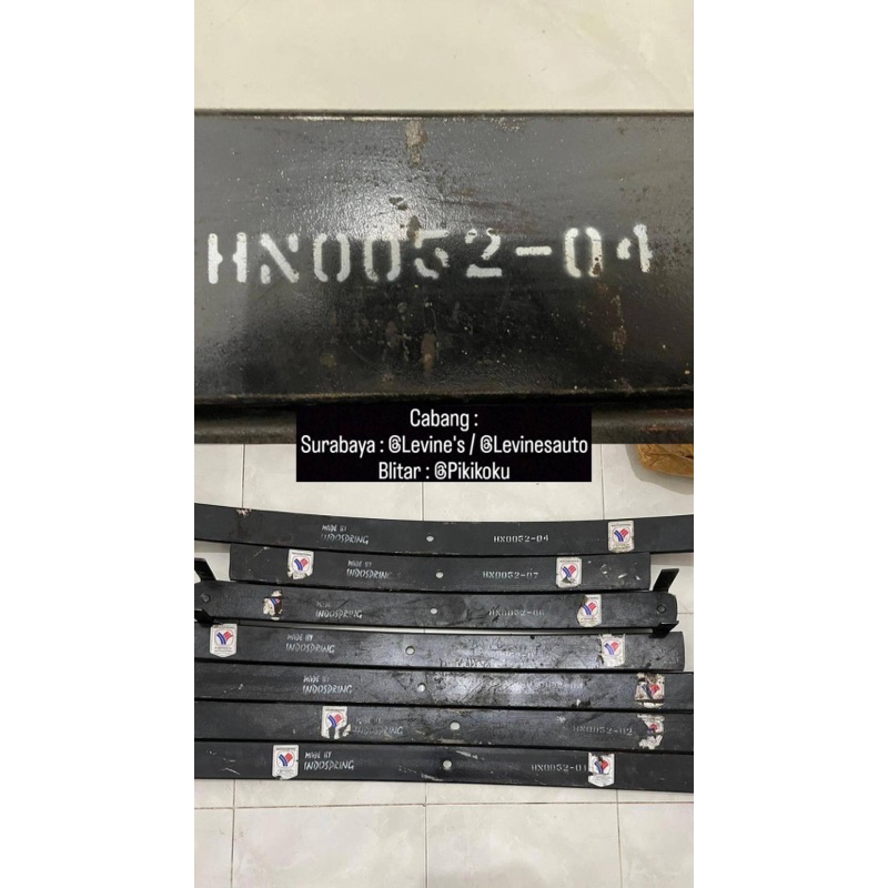 Jual Per belakang hino lohan nomor 4 HN52-4 Indospring pir induk ...
