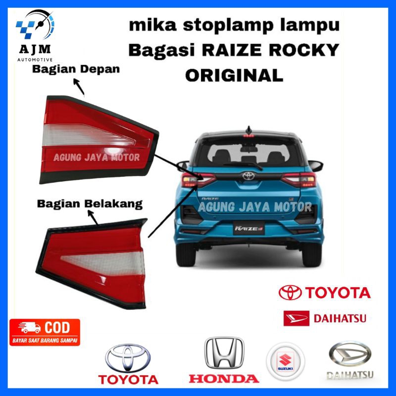 Jual mika lampu bagasi Rocky Raize Original mika stoplamp bagasi Toyota ...