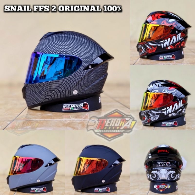 Jual HELM SNAIL FFS2 MOTIF/ POLOSS ORIGINAL 100% | Shopee Indonesia