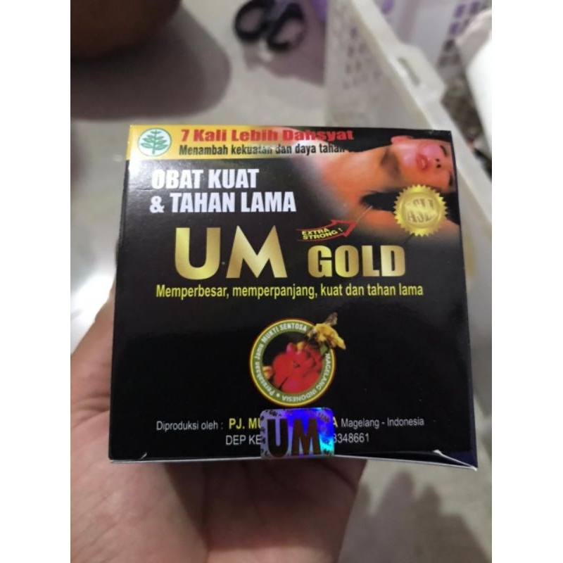 Jual UM GOLD (KOTAK) ORIGINAL KAPSUL (OBAT KUAT) | Shopee Indonesia