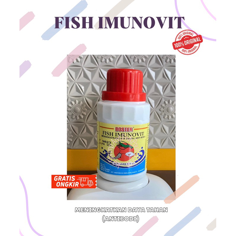 Jual BOSTER FISH IMUNOVIT , fish imunovit 100 ml BOSTER | Shopee Indonesia
