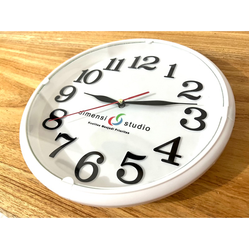 Jual Jam dinding custom logo / nama | Shopee Indonesia