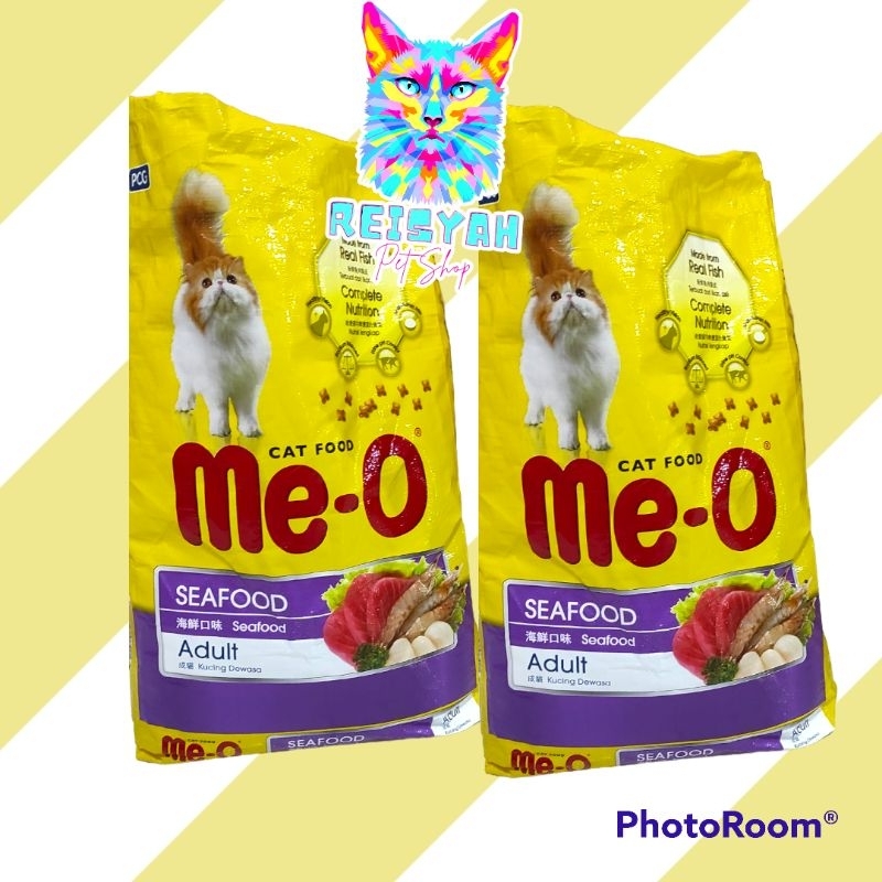 Jual Meo Seafood kemasan repack , makan kucing kering | Shopee Indonesia