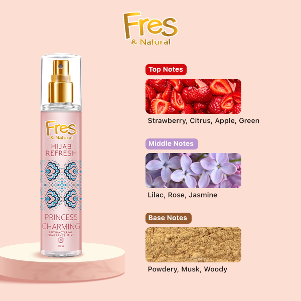 Jual Fres & Natural Spray Cologne Hijab ReFres Princess Charming Botol ...