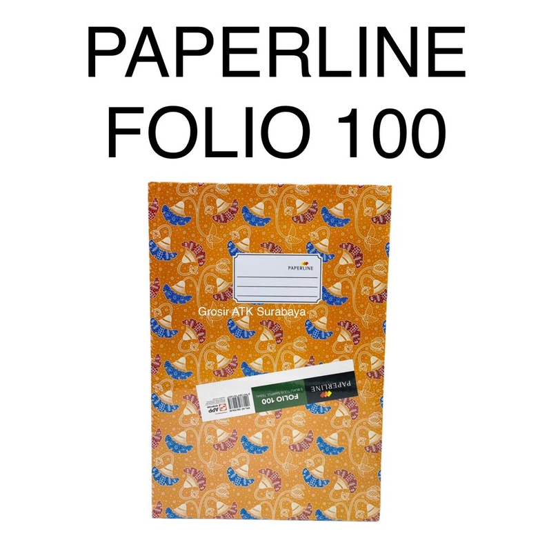 Jual BUKU PAPERLINE FOLIO 100 / Buku Tulis Hardcover Hard Cover Tebal Paperline PPL Folio 100 ...