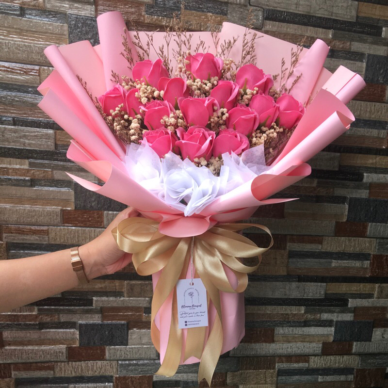 Jual Soap Flower Mix Dried flower Bouquet (15 Stem) | Shopee Indonesia
