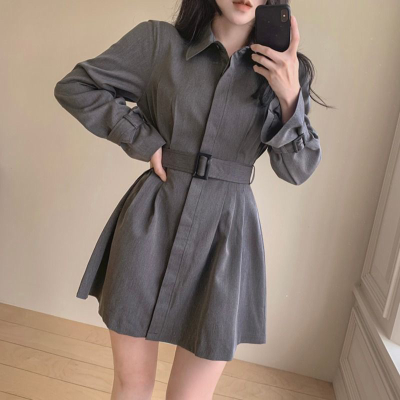 Jual Ten Dress Korean Chic Style Look Formal Acara Malam Sopan Rapi ...