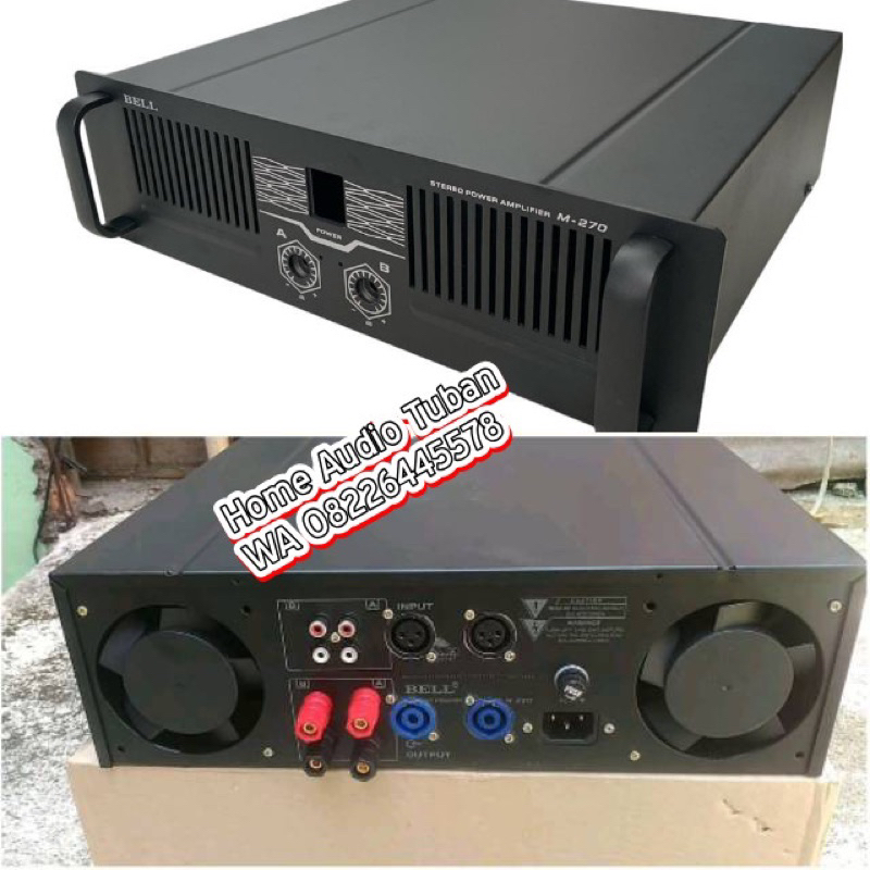 Jual Box Amplifier Bell M270 Modif Lubang XLR & Speakon Full Aksesoris ...