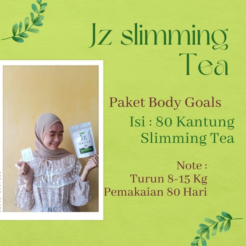 Jual JZ Slimming Tea Isi 80 Sachet(2 Bulan) || Turun 8-15 Kg | Shopee Indonesia