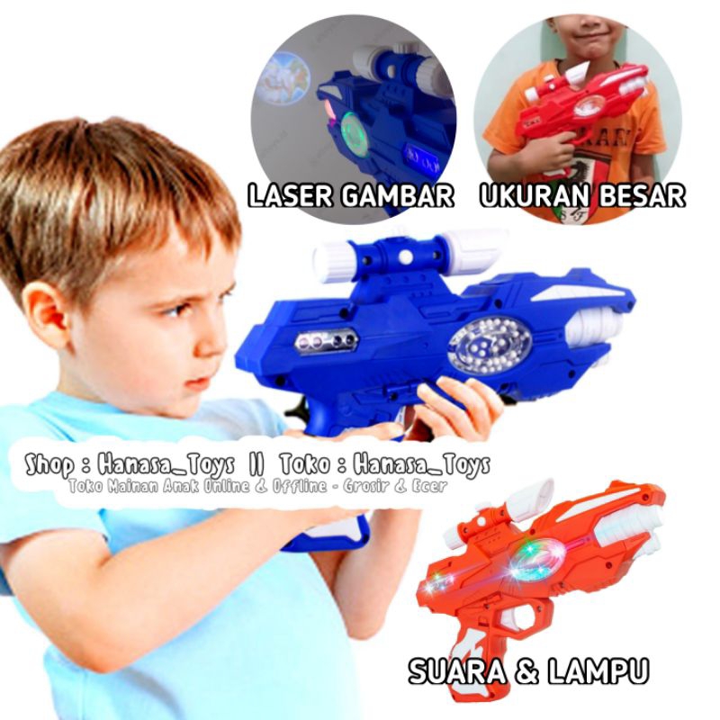 Jual Mainan Pistol Suara Atau Tembak Suara Ukuran Besar Dengan Lampu ...