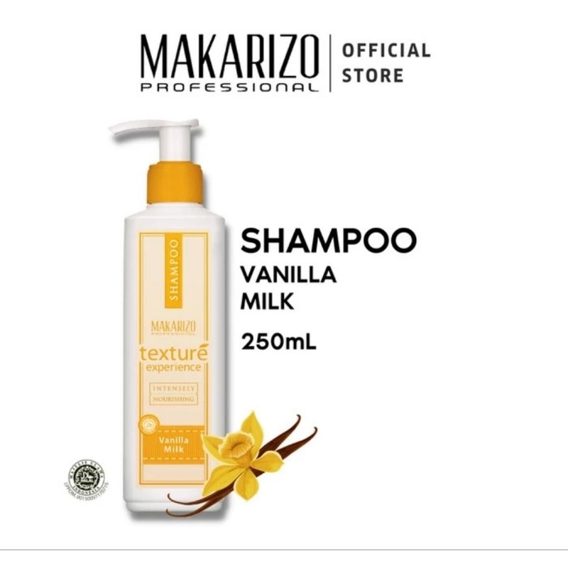 Jual Makarizo Texture Experience Shampoo Vanilla Milk 250ml | Shopee ...