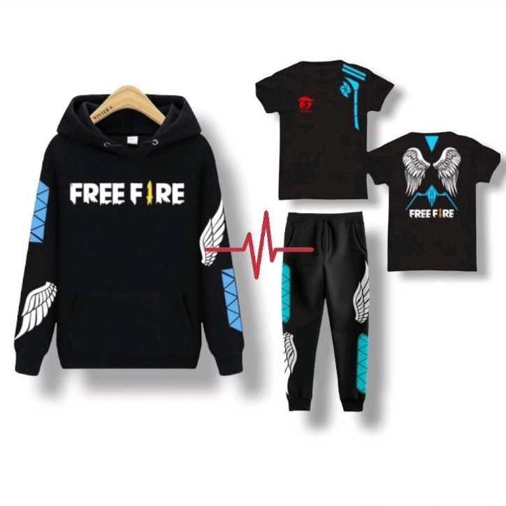 Jual Setelan Jaket free fireee Anak Dan Celana FF gaming baju Angel ...