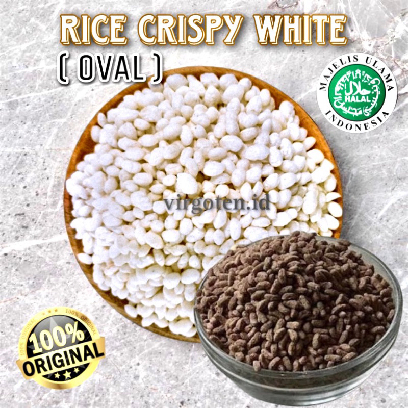Jual RICE CRISPY Real WHITE LONJONG/COKLAT LONJONG (100gr,250gr,500gr ...