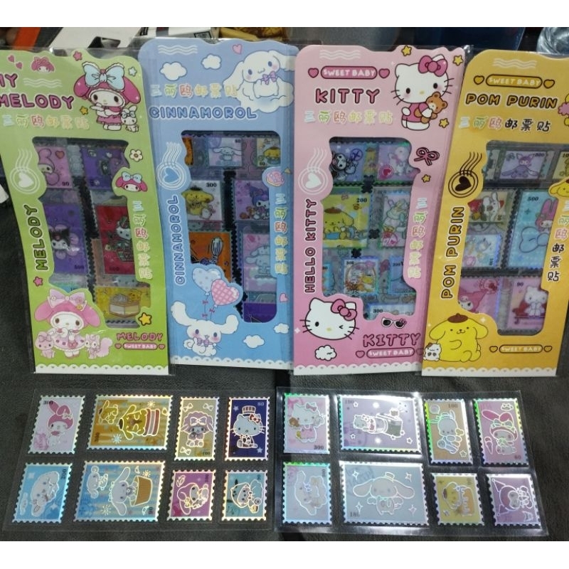 Jual Stiker Perangko Viral / Stamp Stiker DIY / Stiker Glitter / Stiker ...