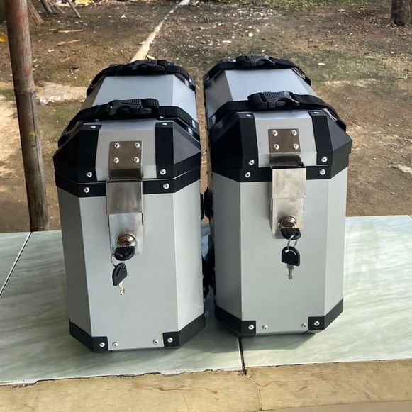 Jual Side box motor touring full set ukuran 24 liter, side box pannier ...