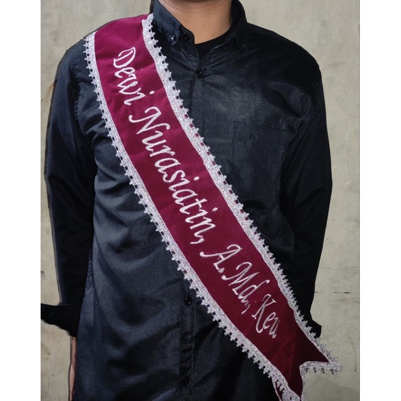 Jual SELEMPANG WISUDA | selempang CUSTOM | murah, SATU hari jadi ...
