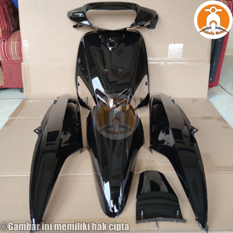 Jual Full set body halus Yamaha mio sporty warna hitam tahun 2004 2005 ...