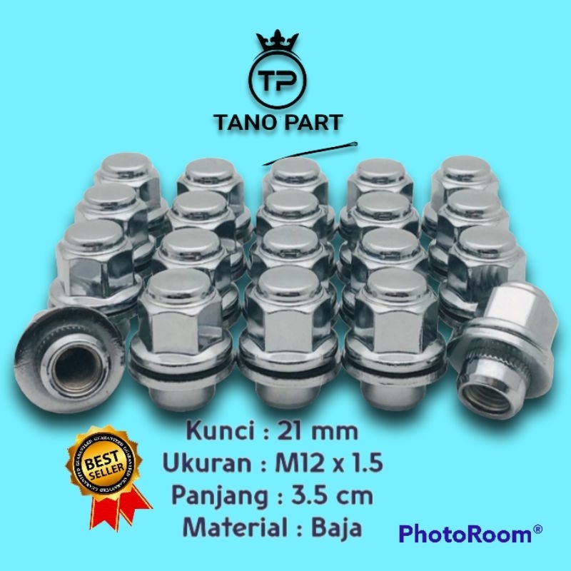 Jual MUR RODA MOBIL KUDA L200 STRADA KIJANG KAPSUL KRISTA HILUX 12X1.5 ...