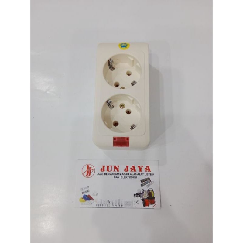 Jual Stop Kontak 2 3 4 5 Lubang SNI Swangoose/Terminal Colokan Listrik/stop kontak arde tanpa ...