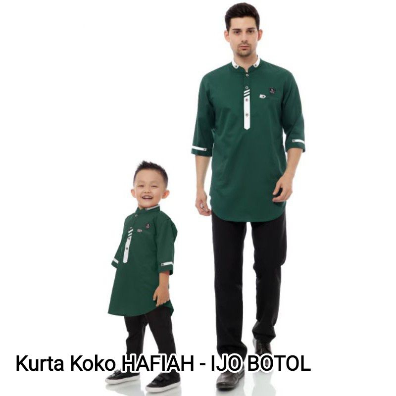 Jual Baju Kemeja Kurta Qurta Khurta Koko Couple Ayah dan Anak Pria Laki ...