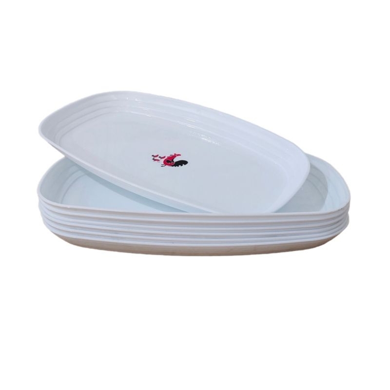 Jual Piring Alexish Putih Persegi Panjang Oval - Food Grade | Shopee ...