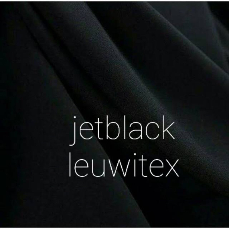 Jual Kain jetblack woolpeach / jetblack kiara leuwitex | Shopee Indonesia