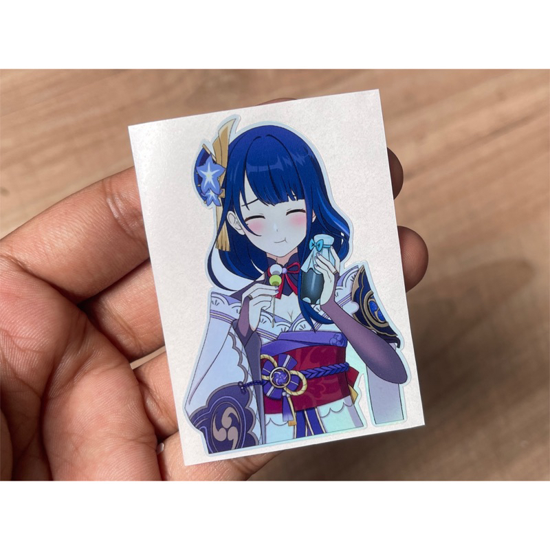 Jual Stiker Genshin Impact Raiden Shogun Versi 1 | Shopee Indonesia