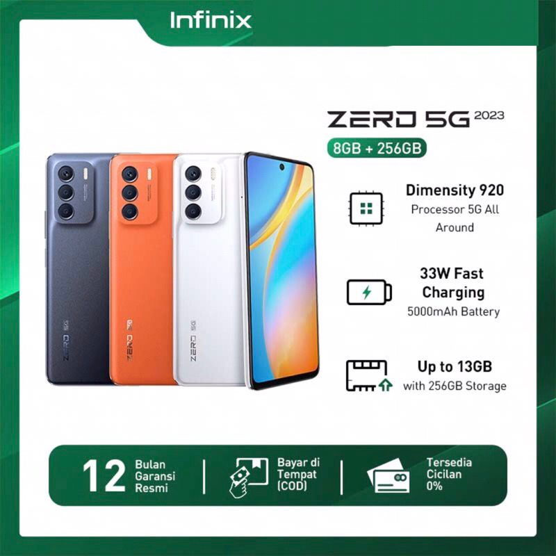 Jual Infinix Zero 5G 2023 | 8GB+256GB | MediaTek Dimensity 920 | 6.78" IPS LCD | Li-Po 5000mAh ...