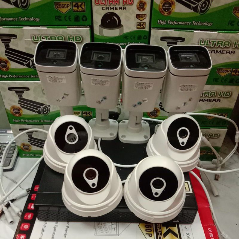 Jual PAKET CCTV 8 CHANNEL 5,6,7,8 CAMERA LENS 8MP 4K 2560P KOMPLIT ...